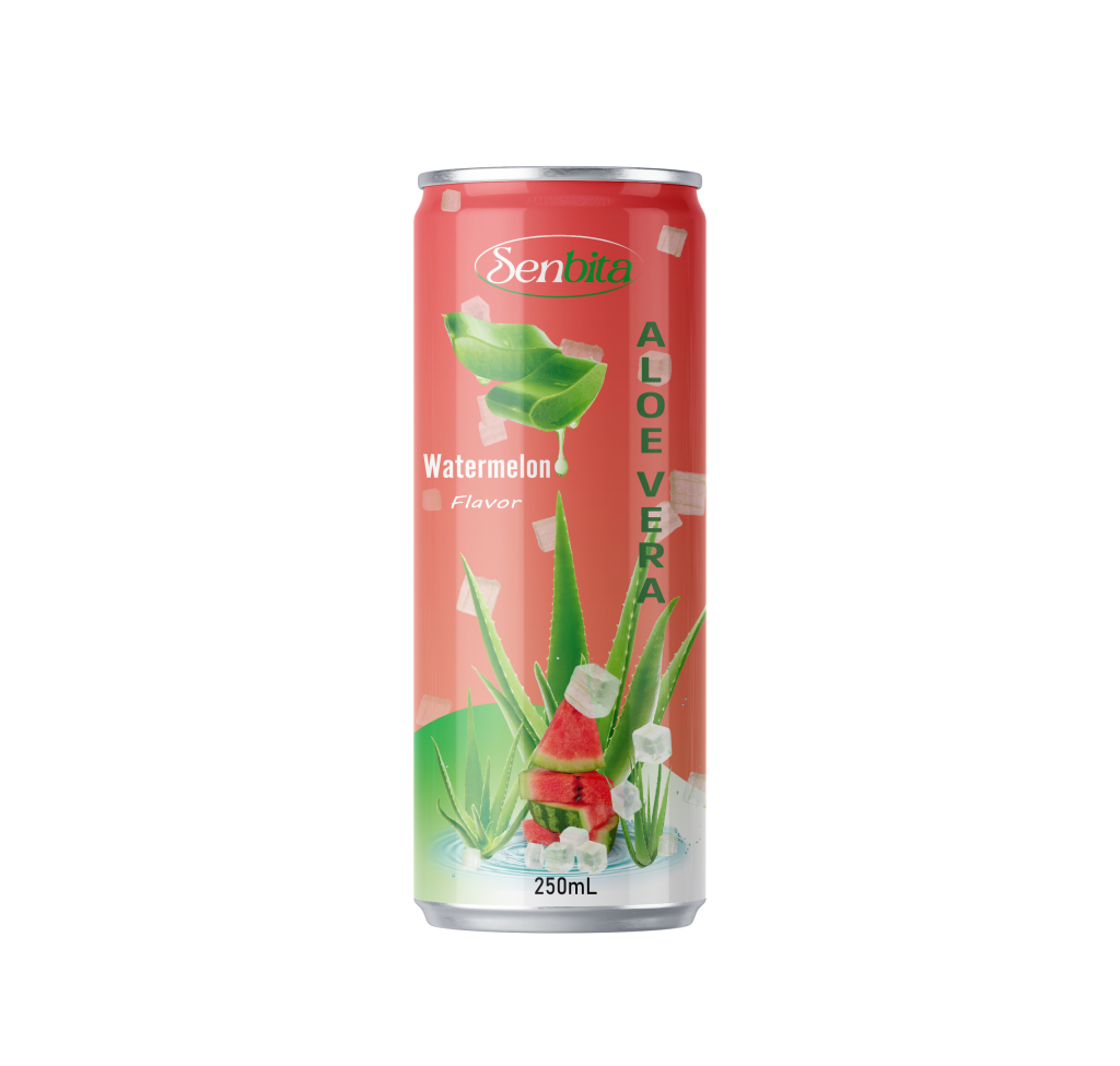 Aloe Vera Drink mix Original juice Canned 250ml - Sen Beverage