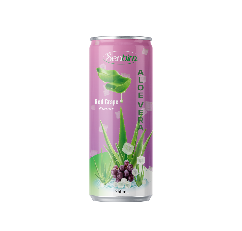 Aloe Vera Drink mix Original juice Canned 250ml - Sen Beverage