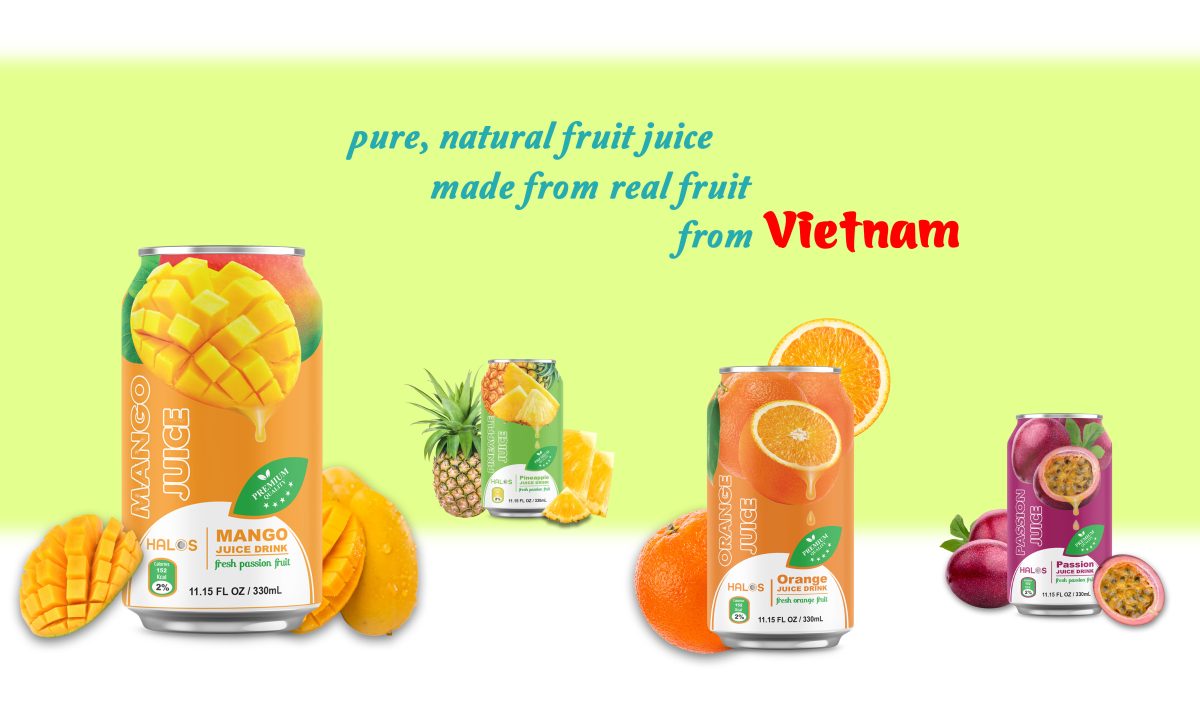 Halos Pineapple fruit juice drink high quality (Packing 24 cans/carton ...
