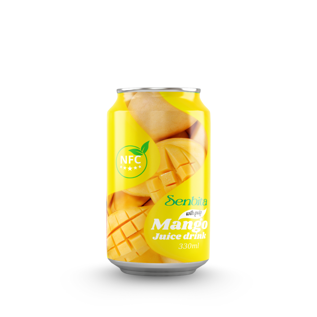 Mango Juice Drink 330ml Short Can Private Label - Sen Beverage