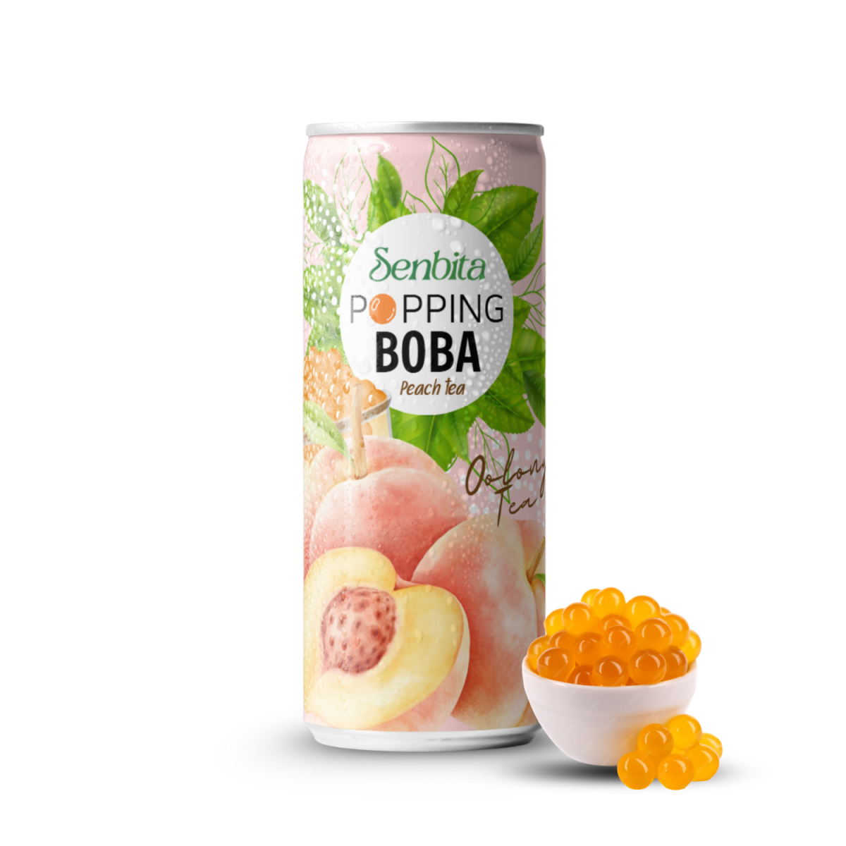 Lychee Popping Boba Tea Can 250ml – Premium OEM/ODM Beverage for Global ...